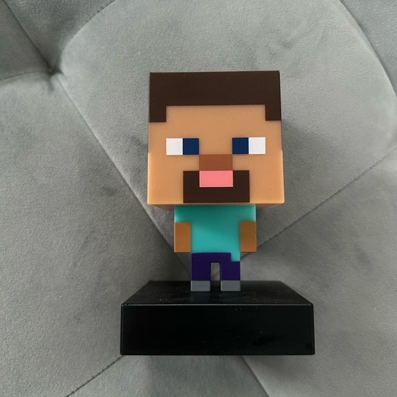 Other | Minecraft Icon Steve Desk Night Light Lamp | Poshmark